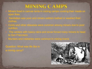 The Gold Rush Webquest | PPTX