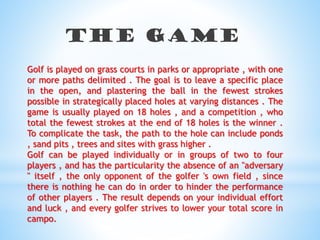 Golf | PPTX