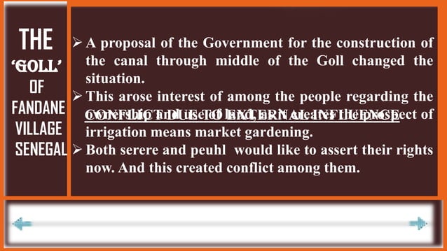 The goll of fandane village, senegal | PPT