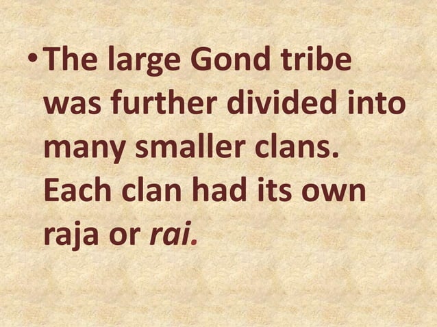 The gonds | PPTX