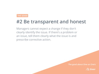 One on One Meetings — The Good, The Bad and The Ugly | PDF | Parenting ...