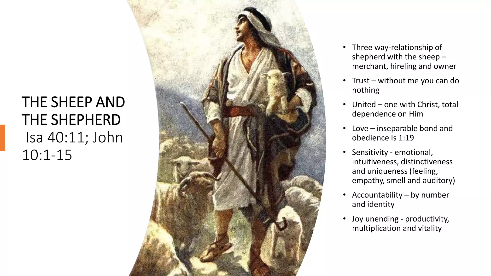 Jesus, the good shepherd and the God-shepherd | PPTX