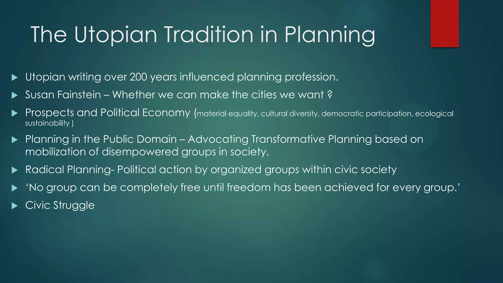 The good city by john friedman- planning theory | PPTX