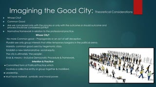 The good city by john friedman- planning theory | PPTX