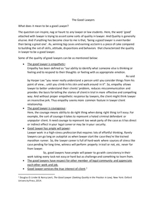 The good lawyers | PDF