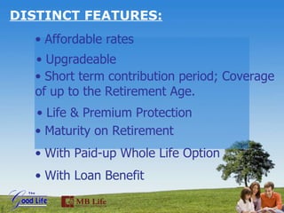 The good life presentation slide1 | PPT | Life Insurance | Insurance