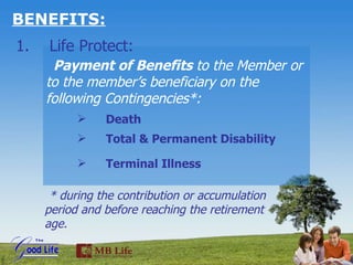 The good life presentation slide1 | PPT | Life Insurance | Insurance