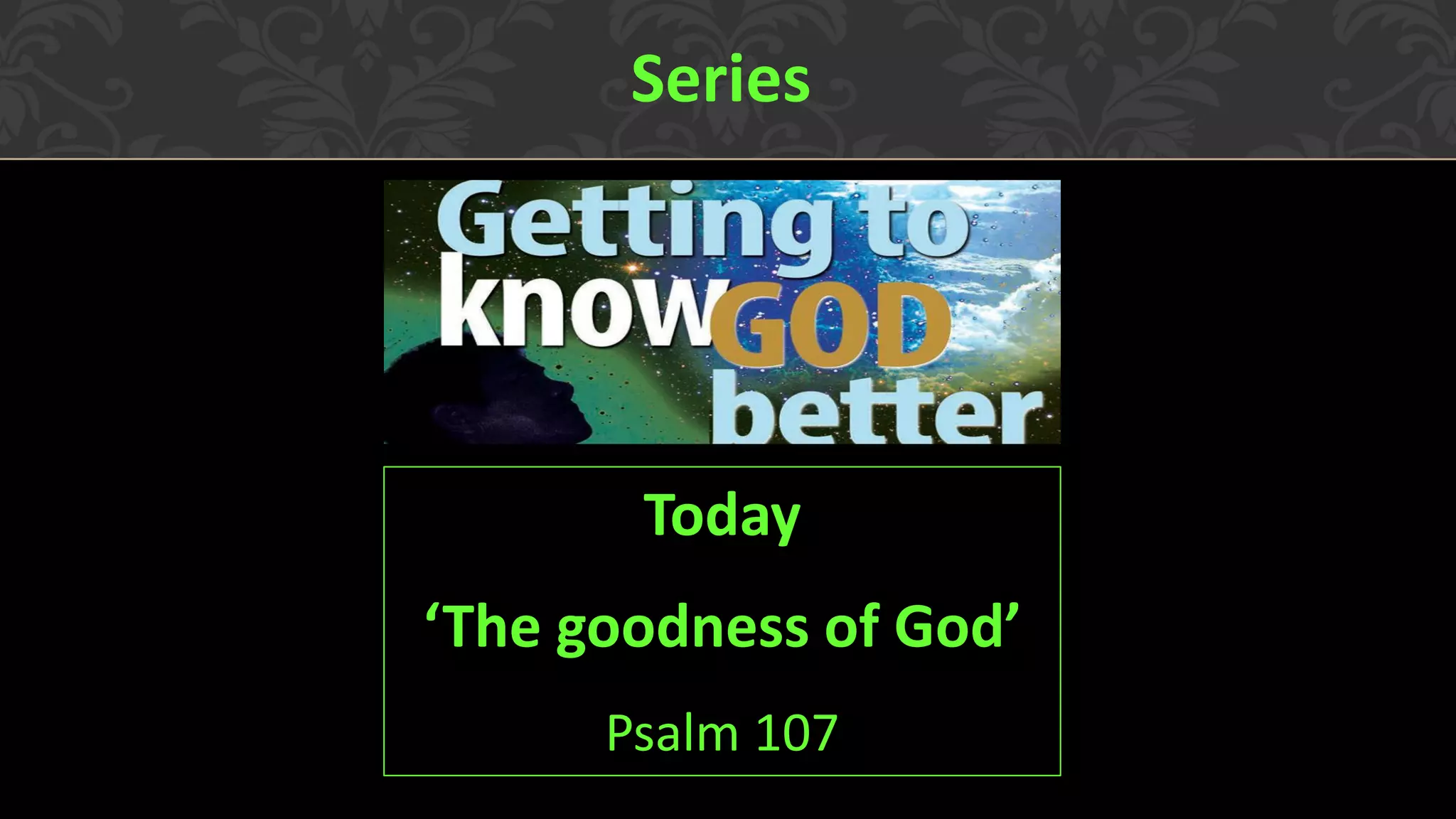 The Goodness of God | PDF