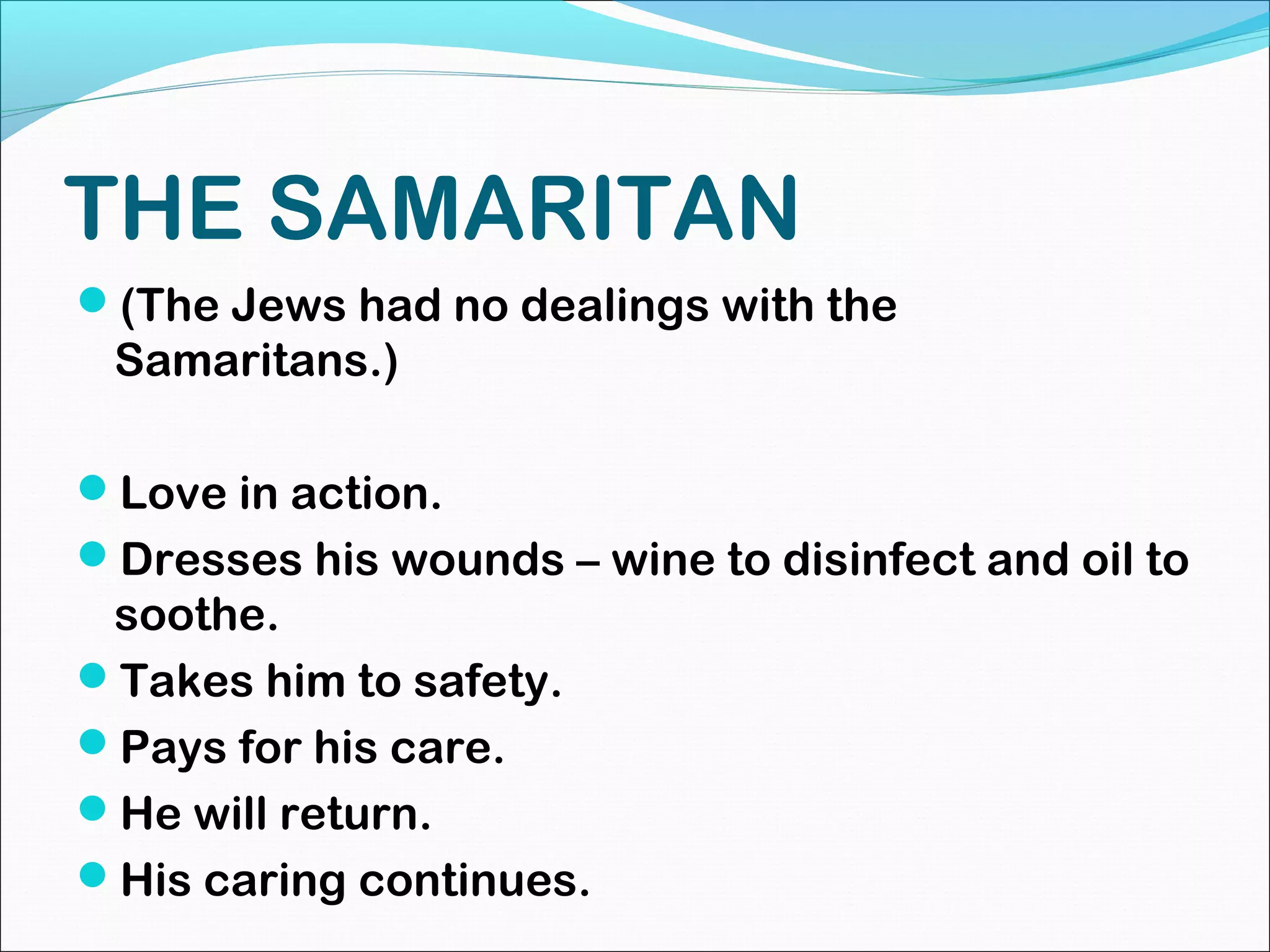 The good samaritan | PPT