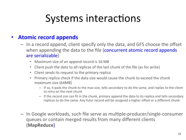 The Google File System (GFS) | PDF | Operating Systems | Computer Software and Applications