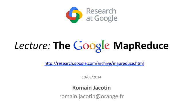 The google MapReduce | PPT