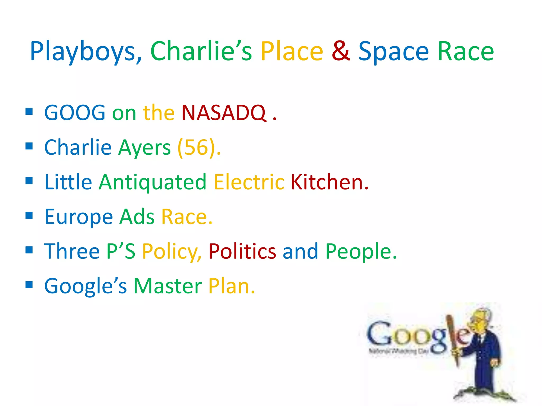 The Google story (Book Presentation) | PPTX