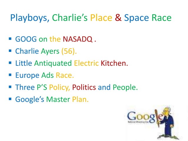 The Google story (Book Presentation)