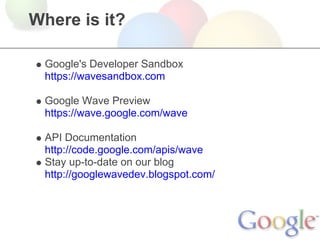 Google Wave API: Now and Beyond | PDF | Internet | Computing