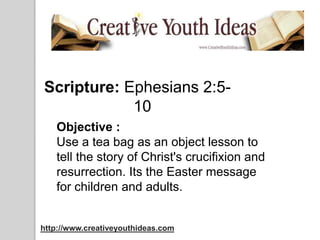 Object Lessons - The gospel according to a tea bag | PPTX