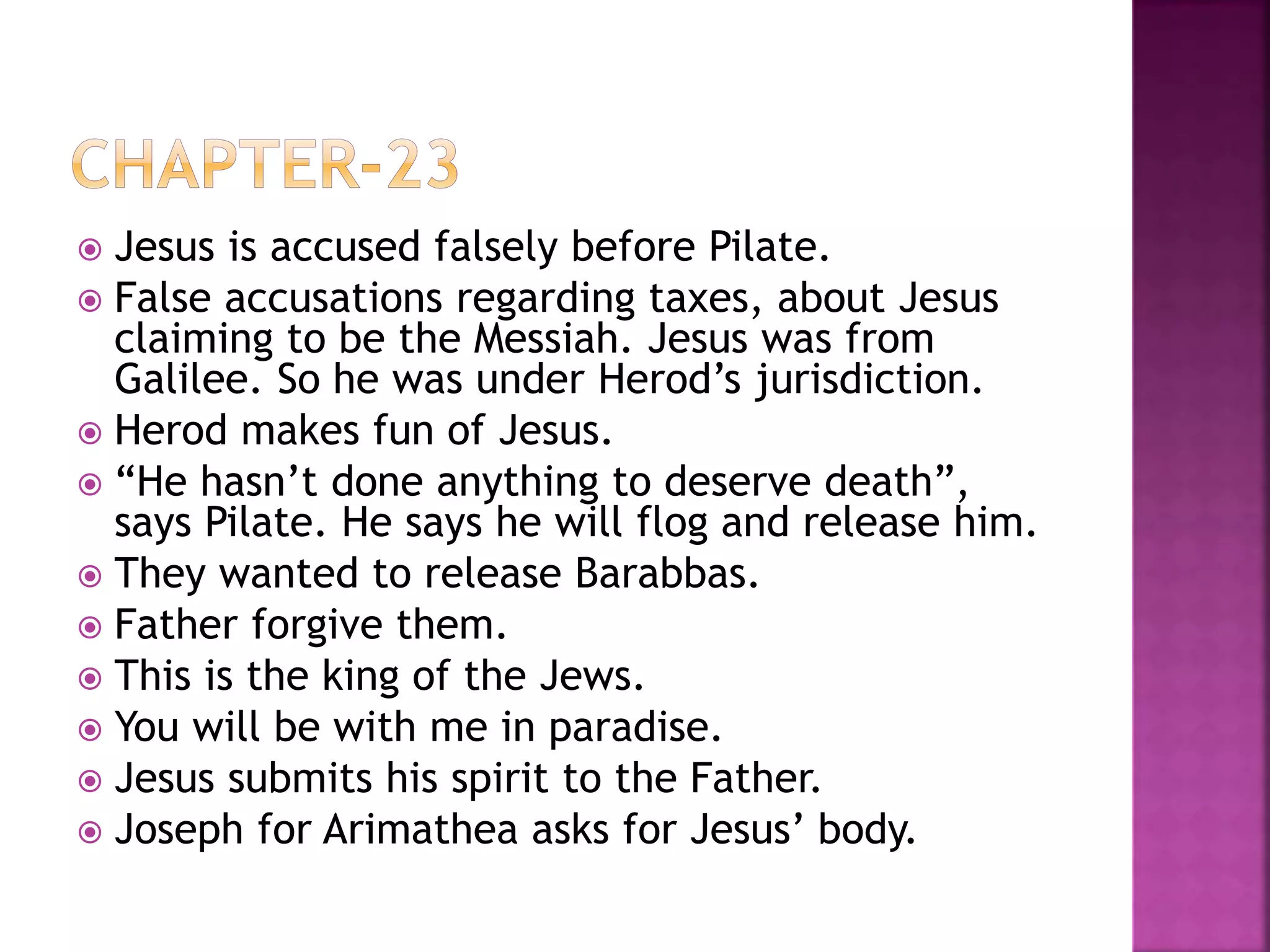 The gospel according to St. Luke | PPTX