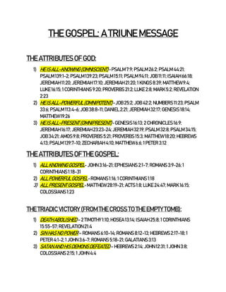 THE GOSPEL A TRIUNE MESSAGE NOTE.docx