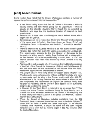 The gospel of barnabas | DOC