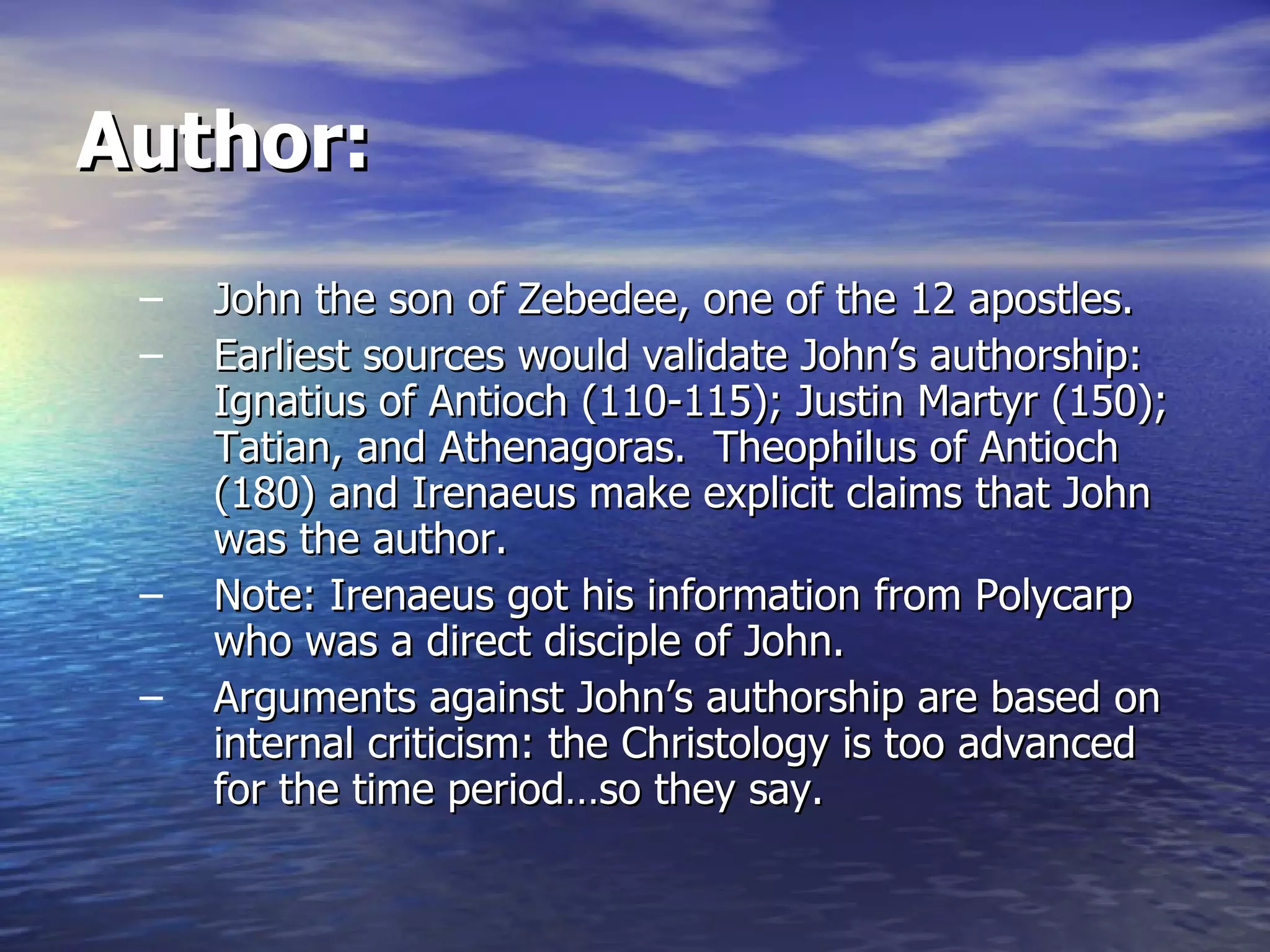 The Gospel Of John | PPT
