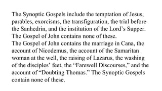 The Gospel of John: EUCON MAT Lecturepptx | PPTX