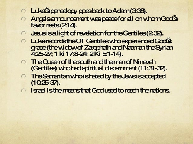 The Gospel Of Luke | PPT