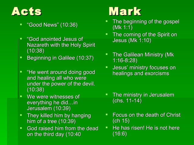 The Gospel Of Mark | PPT
