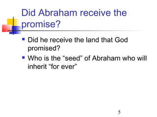 The Message of SALVATION preached to Abraham | PPT