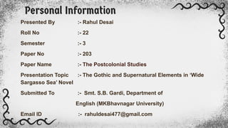 The Gothic and Supernatural Elements in 'Wide Sargasso Sea' Novel .pdf