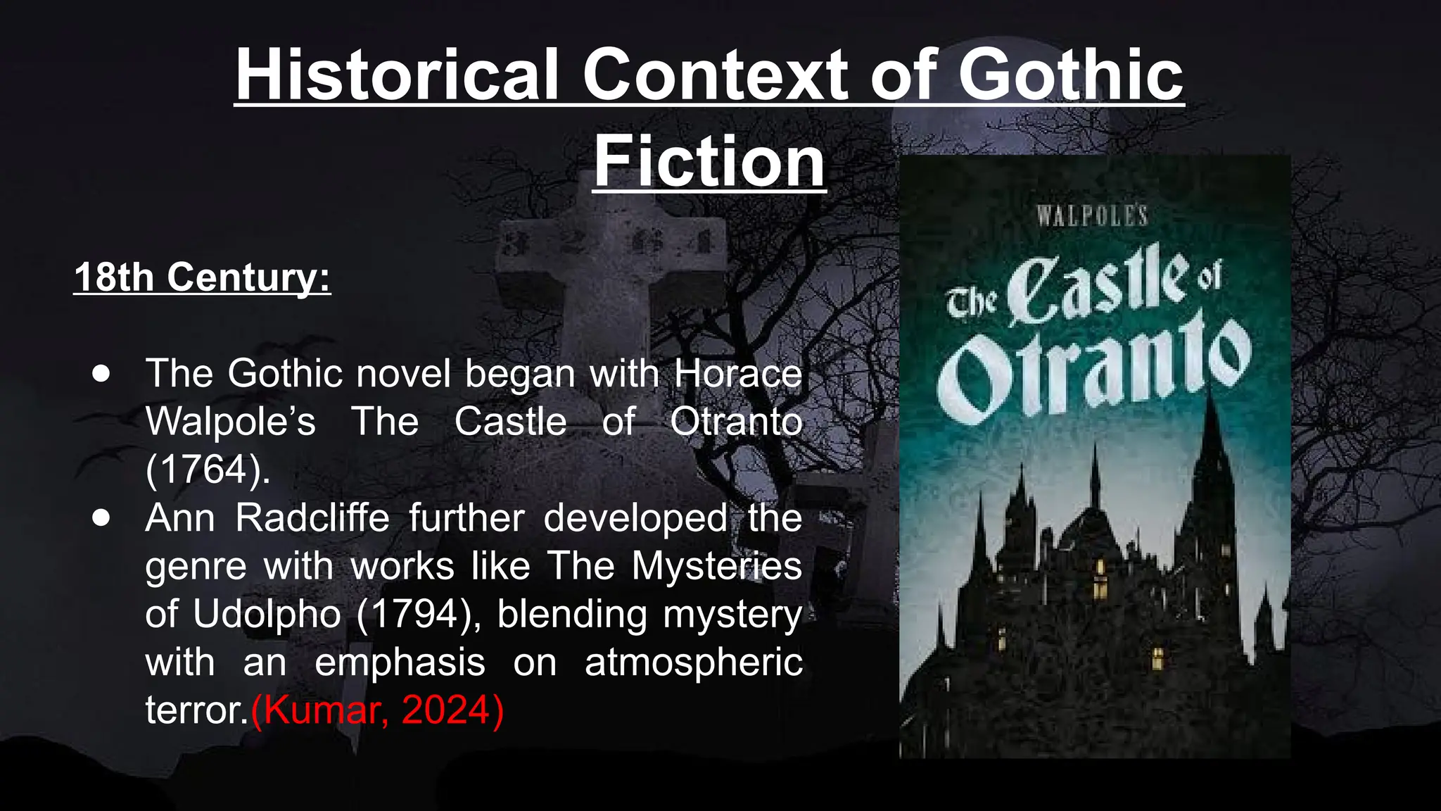 The Gothic Fiction in English Literature | PPTX