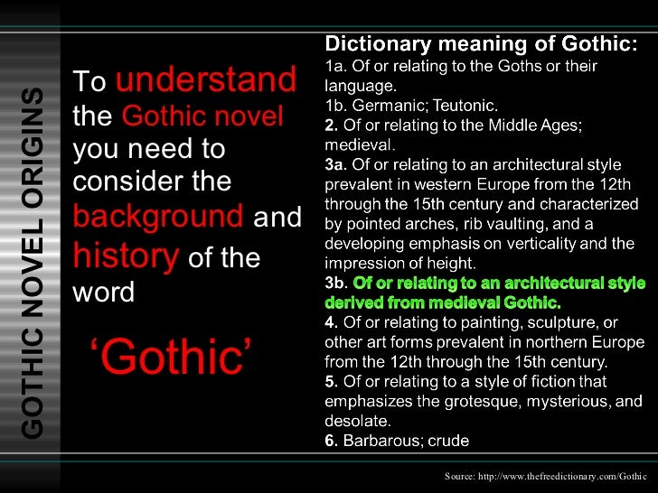 The gothic genre - Revival