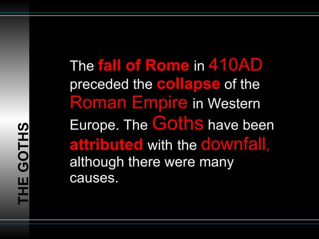 The gothic genre the goths | PPT | Books and Literature