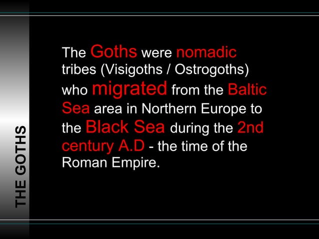 The gothic genre the goths | PPT | Books and Literature