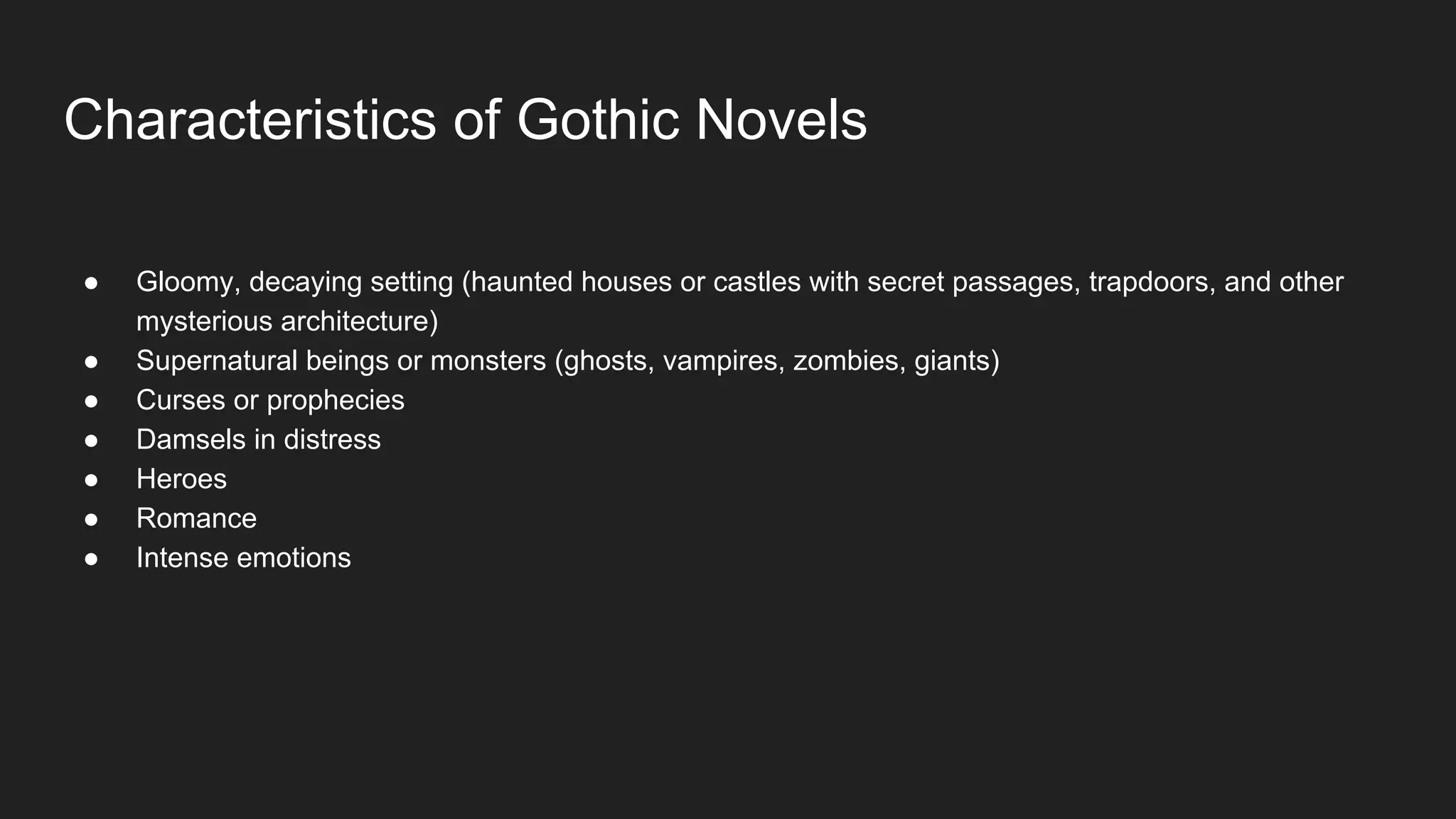 The gothic novel | PDF