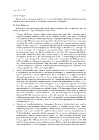 The governance of risks in ridesharing a revelatory case from singapore ...