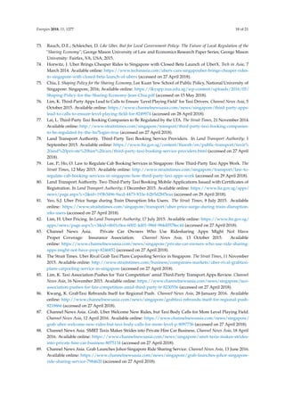 The governance of risks in ridesharing a revelatory case from singapore ...