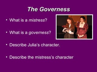 The governess | PPT