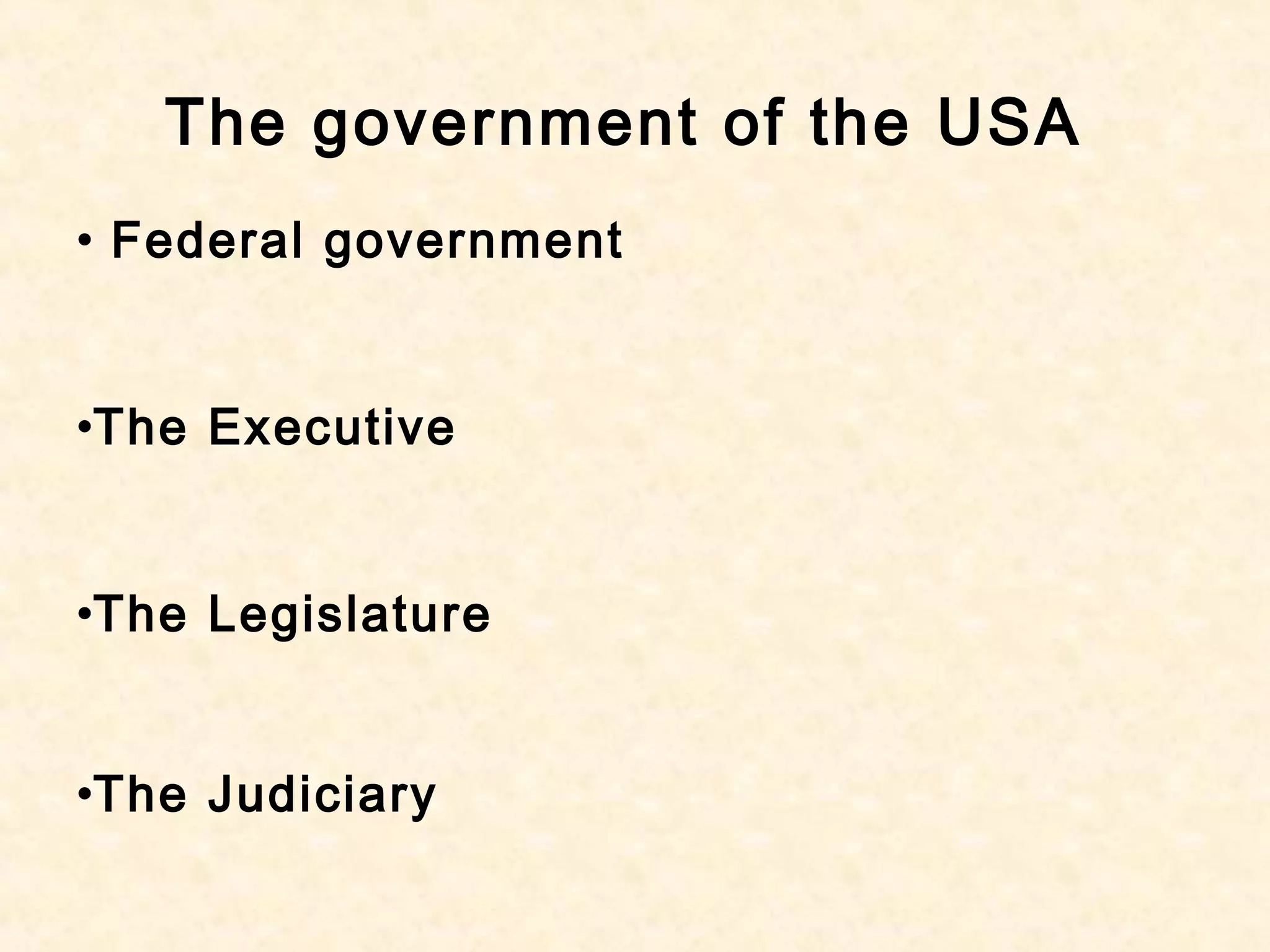The government of USA | PPT