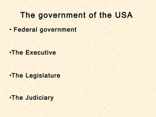 The government of USA | PPT