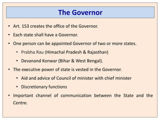 The governor of the state | PPTX