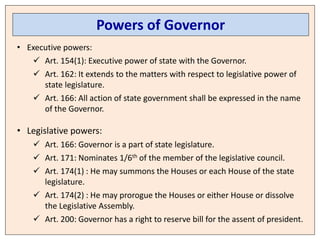 The governor of the state | PPT