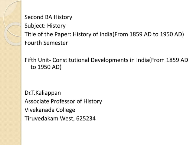 The govt.of india act of 1919 | PPTX