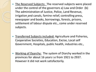 The govt.of india act of 1919 | PPTX