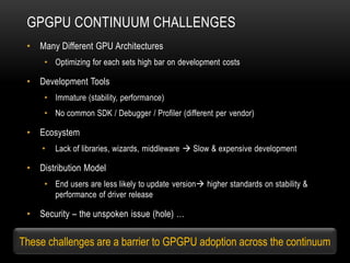 The GPGPU Continuum | PPT
