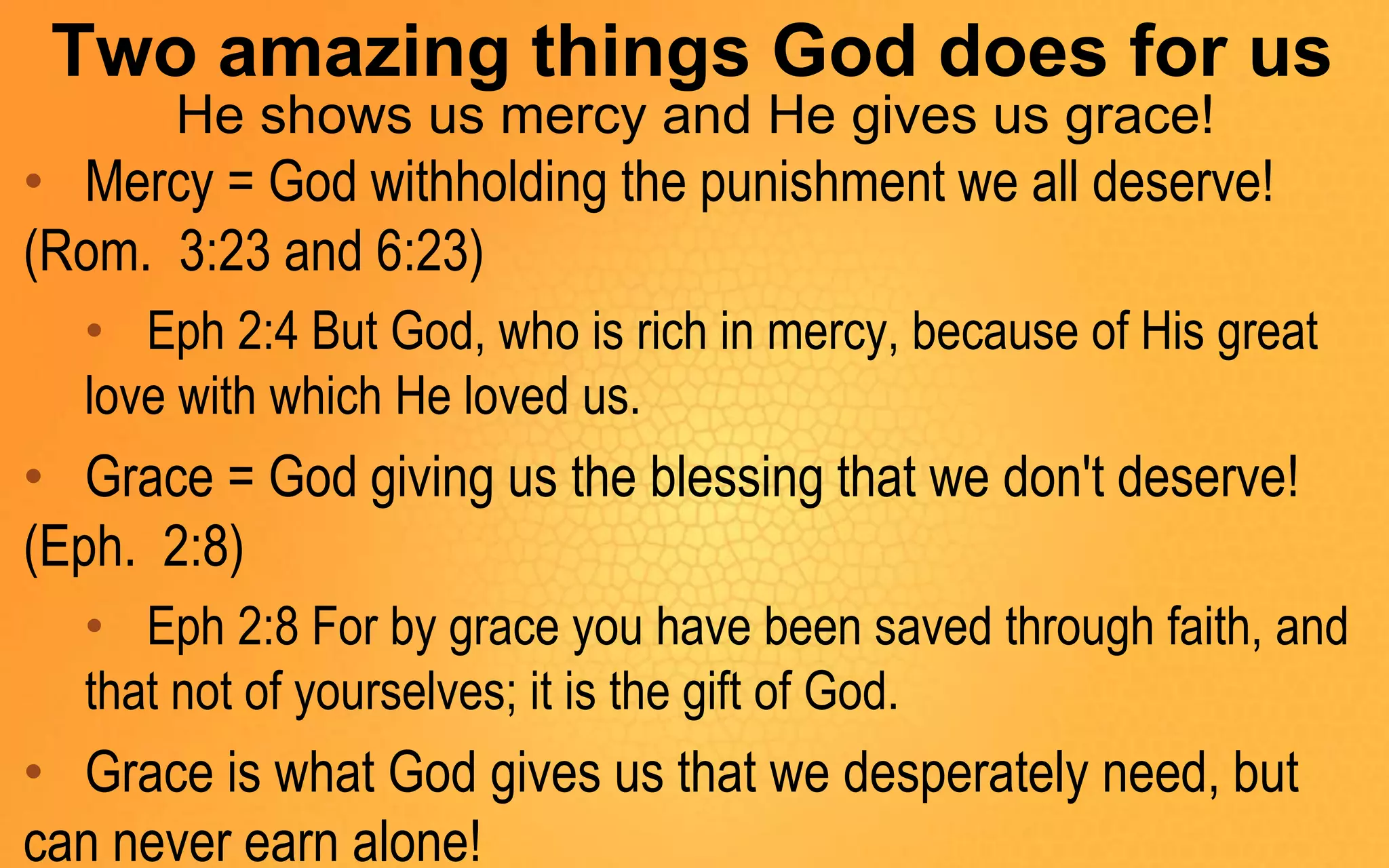 The Grace of God! | PPTX