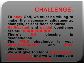 The Gracious Spirit in my Obedience | PPT