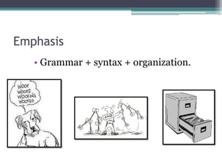 The grammar syntax-organization approach | PPTX