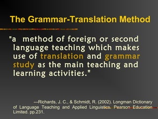 The grammar translation method | PPT