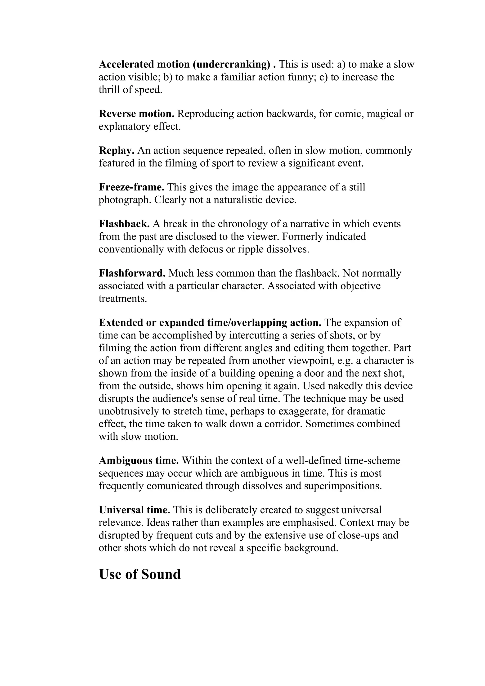 The grammar of movies | DOCX | Photography | Arts and Crafts