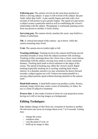The grammar of movies | DOCX