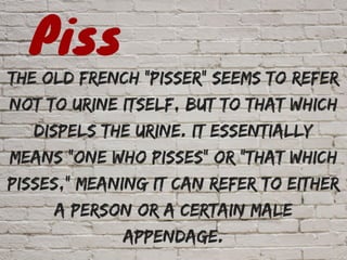 Everything You Need to Know About the Grammar of Swearing | PPT